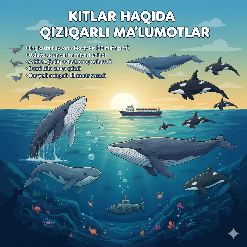 Kitlar haqida qiziqarli faktlar – Ilm va faktlar